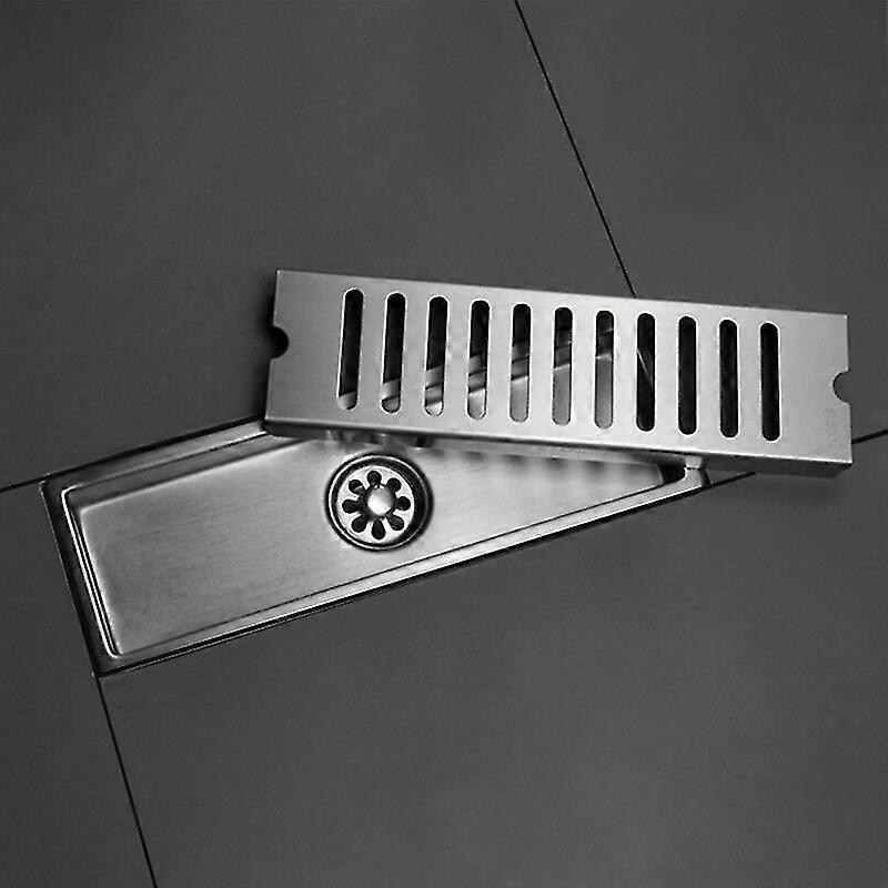 Rectangle 304 Stainless Steel Black Brushed Gold Bathroom Linear Shower ...