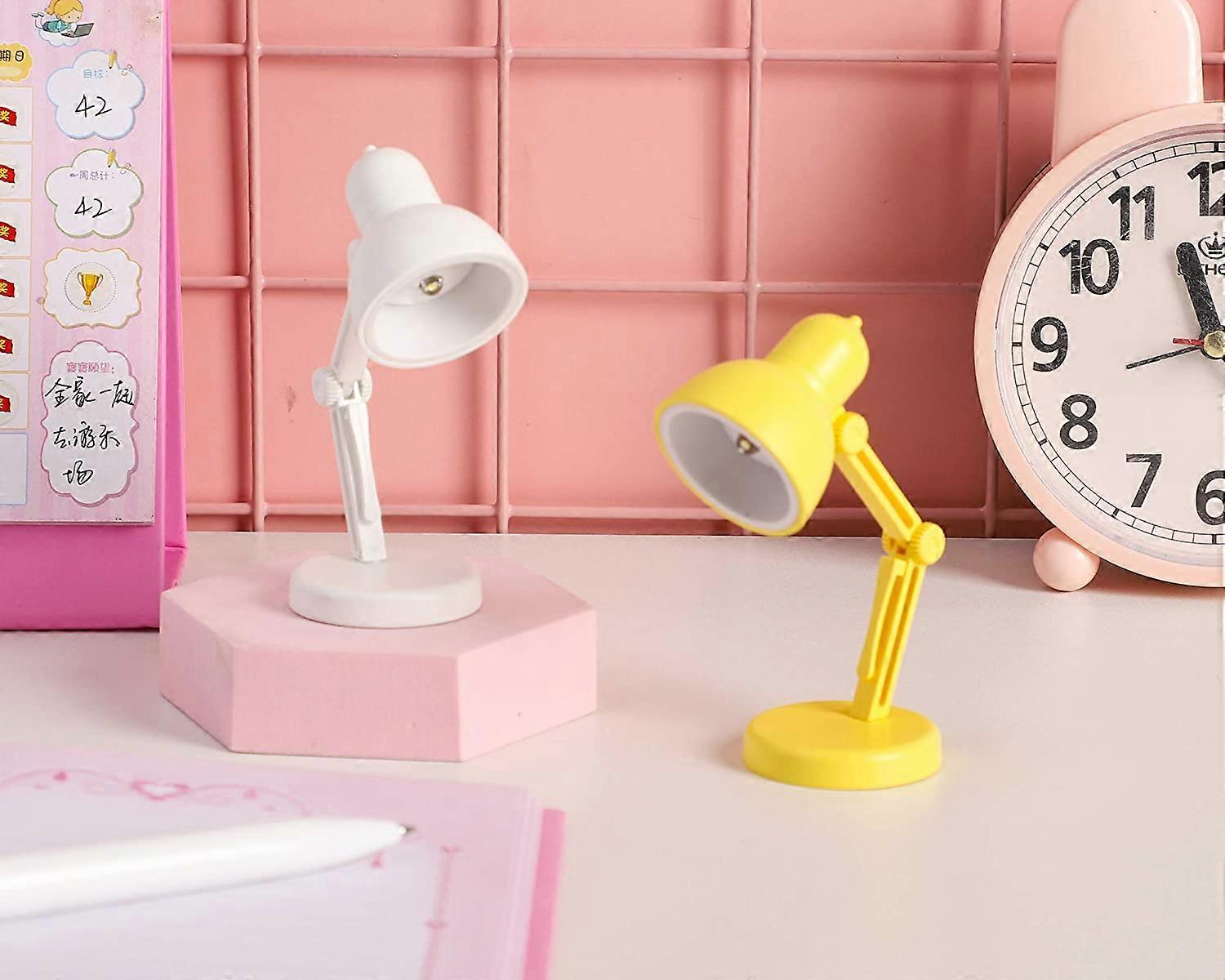 2 Pack LED Mini Desk Lamp Foldable Night Reading Light for Home Room ...