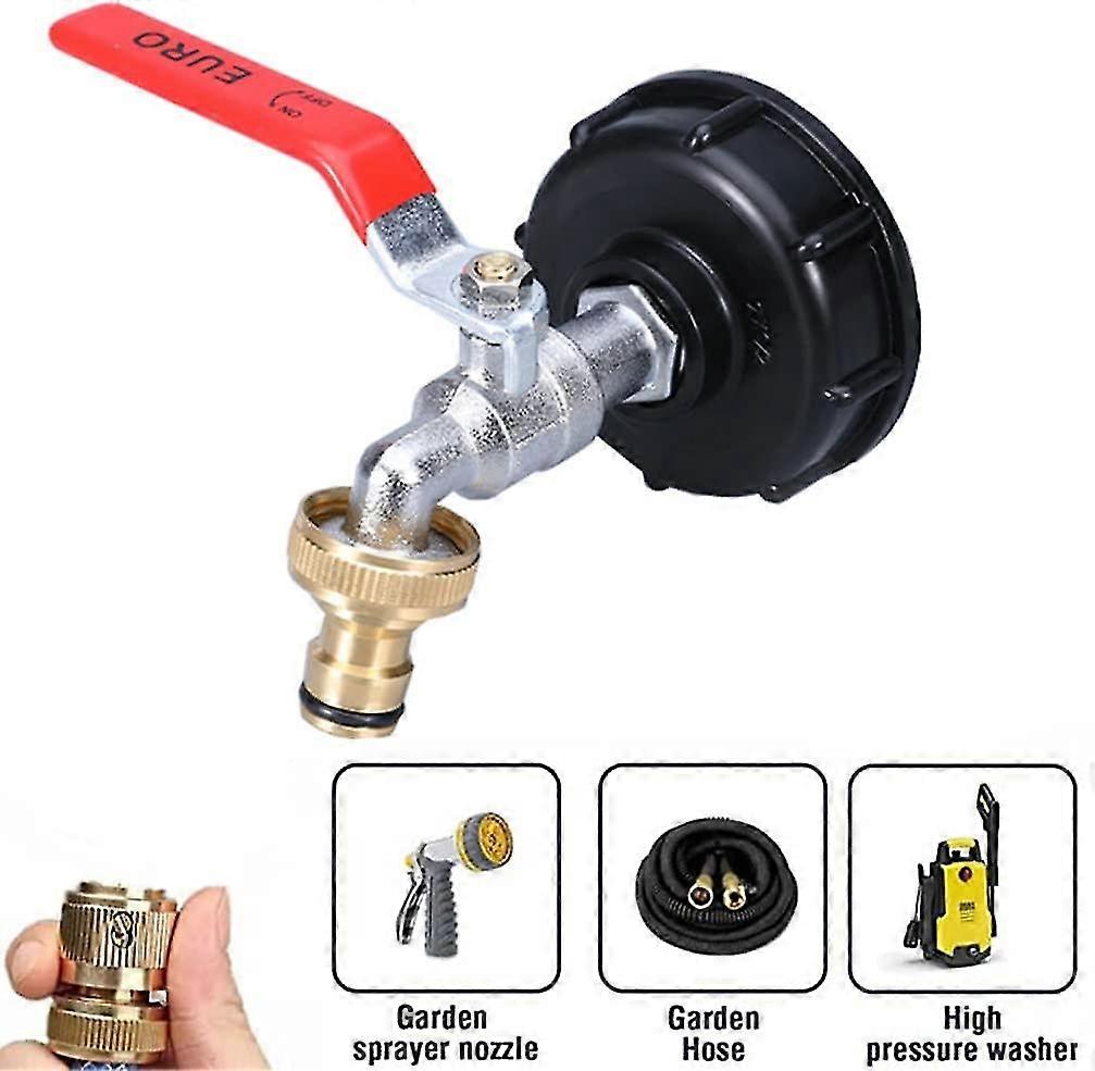1pcs Ibc 1000l tank tap rainwater harvesting tap, Ibc 1/2quot water ...