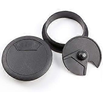 50mm Wire Cable Black Desk Grommet Cord, Plastic Eyelet Cable Computer ...