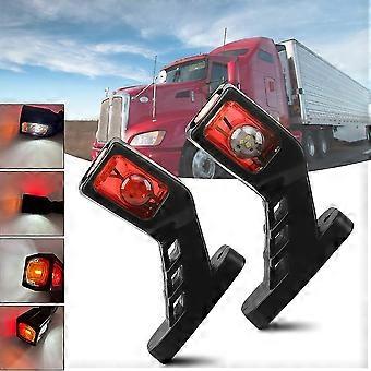 Set Of 2 Chassis Mounted Led Side Marker Lights For Trucks And Dump ...