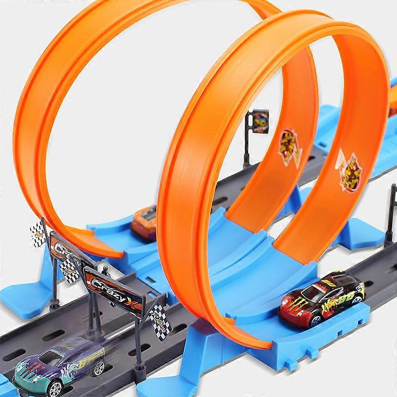 Kids Assembled Rails Kit Racing Track Catapult Racing Car Toy For Boys ...