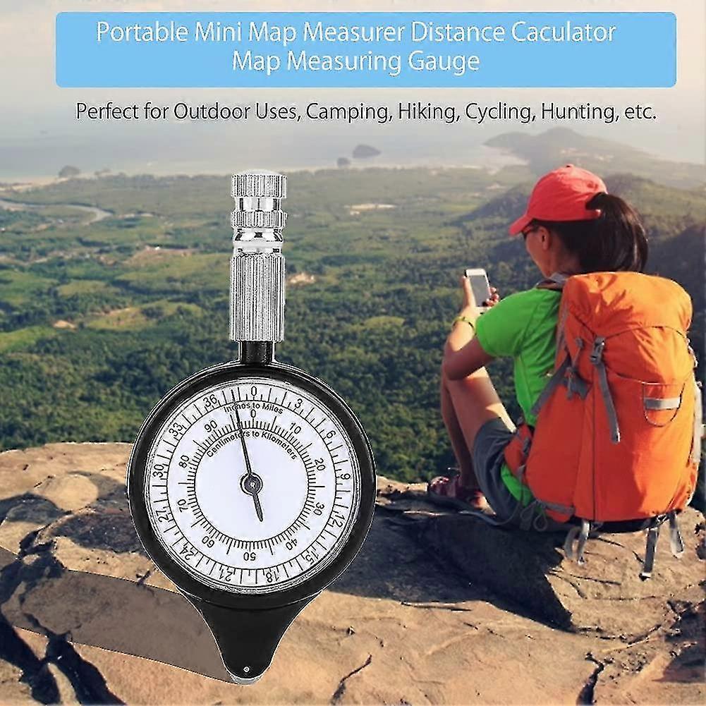 Outdoor Map Measurer, Portable Aluminium Alloy Mini Map Measurer Wheel ...