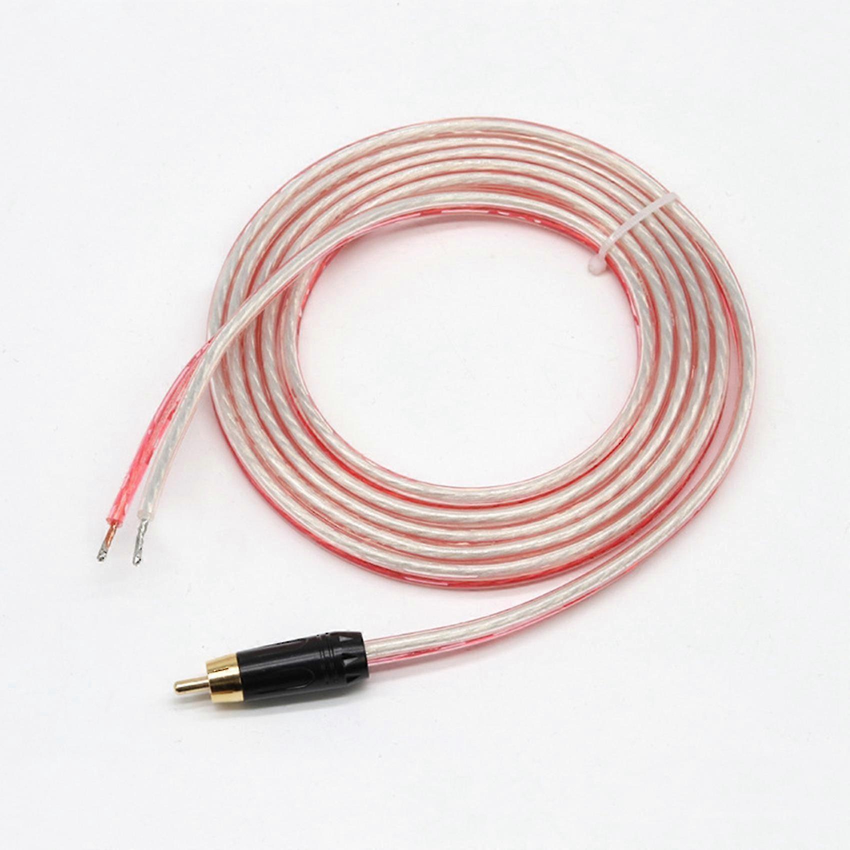 Replacement Repair Speaker Bare Wire Cable 5ft With Rca Plug To ...