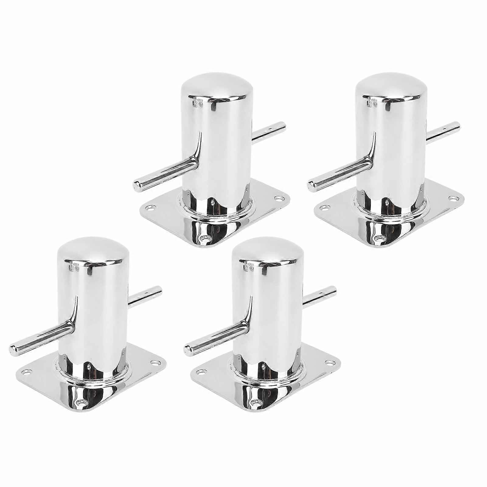 4PCS Cross Bit Bollard 316 Stainless Steel Boat Post Cross Deck Single ...