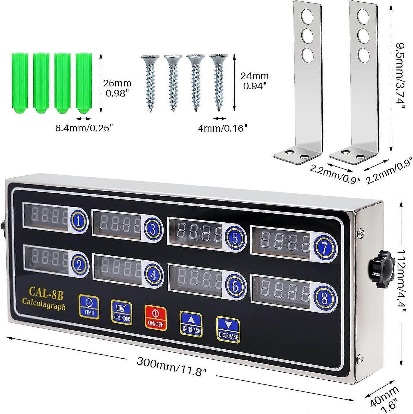 Commercial Kitchen Timers - 8-channel Digital Timer For Cooking And ...