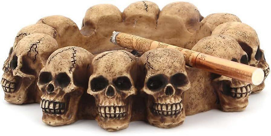 Resin Skull Ashtray Cigarette Ash Container Human Skull Ashtray with 4 ...