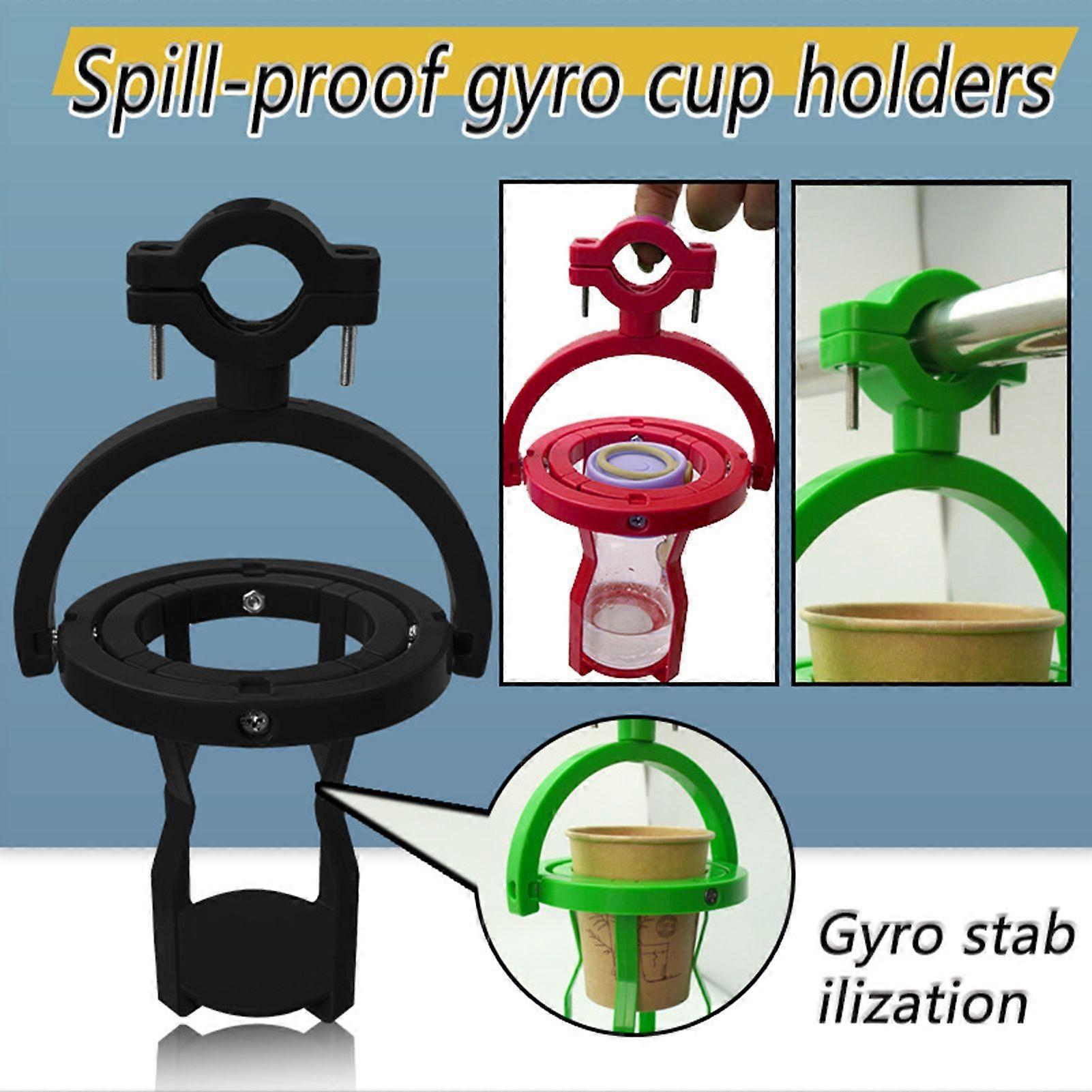 Gyro Cup Holder Car No-Spill Clip-On Drink Holder 360 Degree Rotatable ...