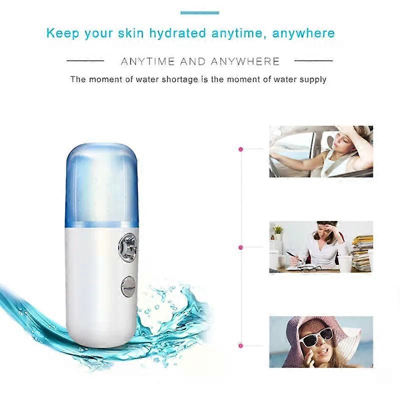 Facial Sprayer Nano Mist Usb Rechargeable Portable Water Replenisher ...