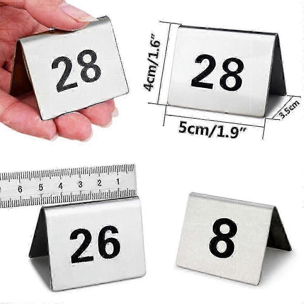 Stainless Steel Table Numbers 25 Pcs Stable Base For European ...