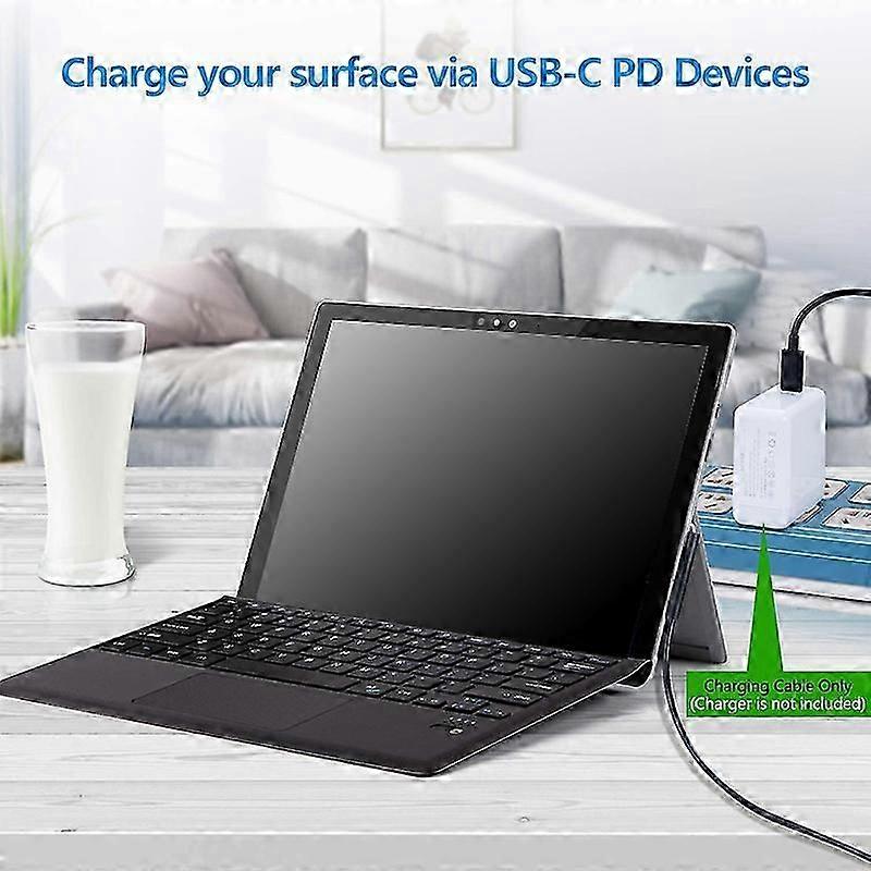 for Surface to USB C Charging Cable for Surface Pro 3/4/5/6/7, Surface ...