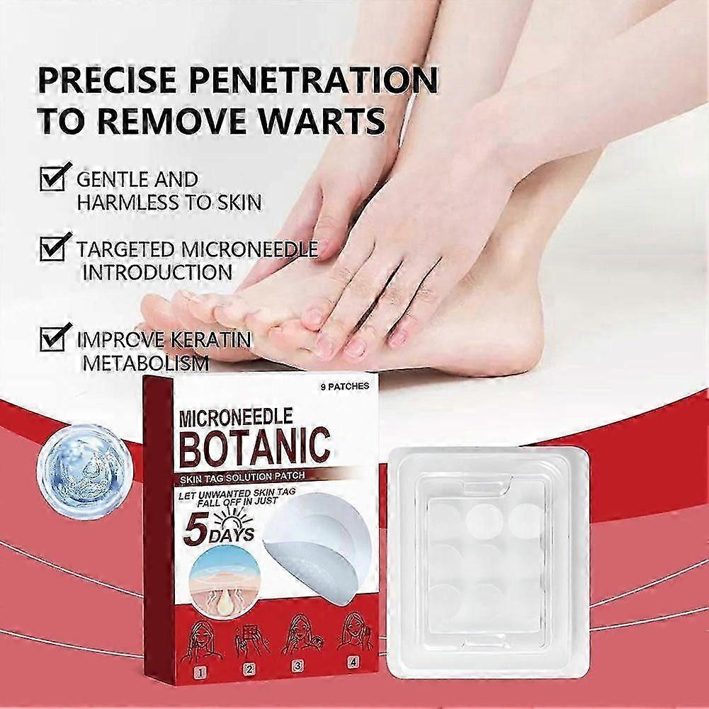 1-5x Microneedles Botanical Skin Appendage Removal Patch, Skin Patch ...