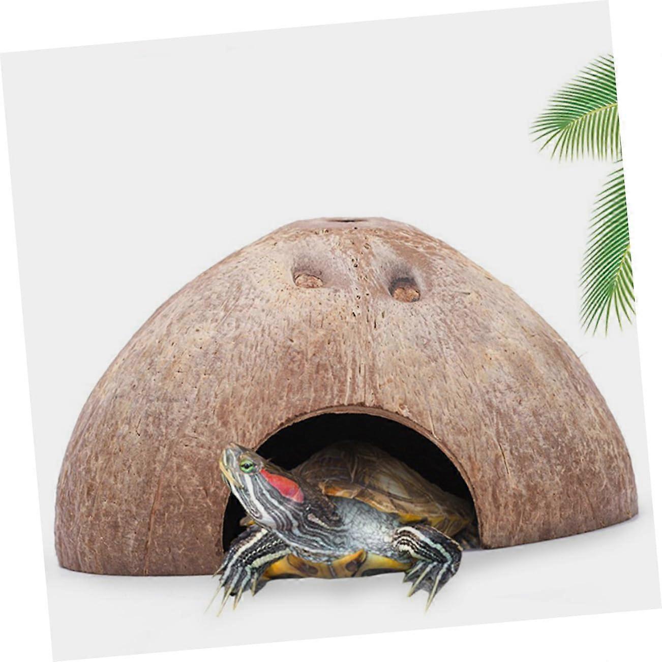 3pcs Natural Coconut Shell Rat Hideout BiteResistant Hamster Cave ...