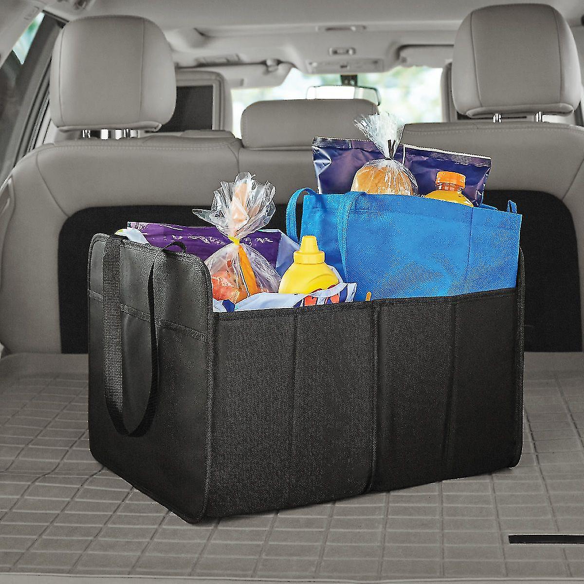 Car Trunk Organizer With Compartments Collapsible Cargo Storage ...