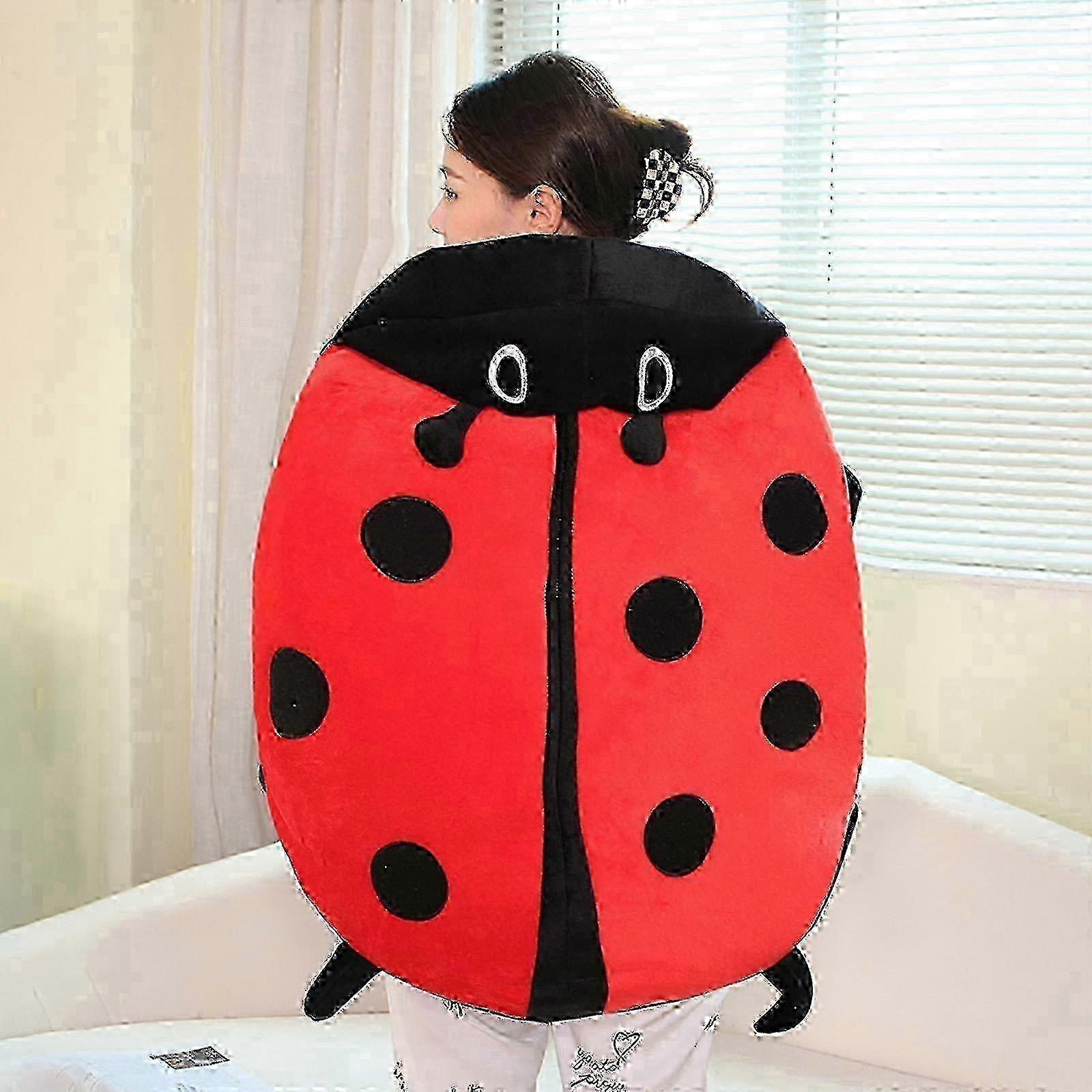 Wearable Ladybug Pillow Cute Warm Sleeping Wearable Plush Removable ...