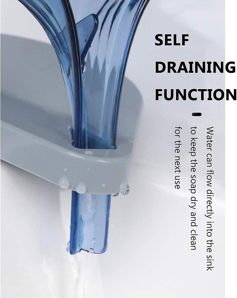 4 Pcs Leaf Shape Soap Holder,self Draining Soap Dish With With Suction ...