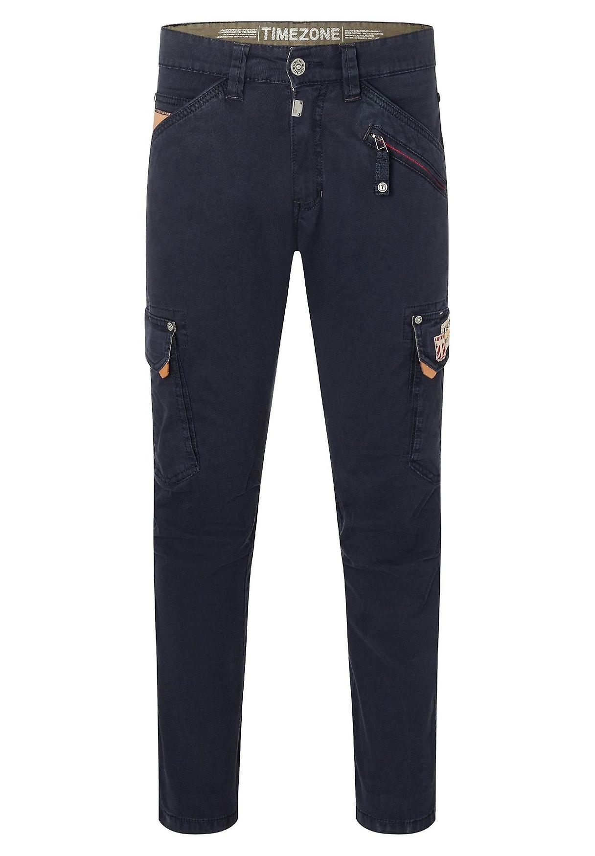 TIMEZONE Men trousers regular fit medium rise slim legs cargo pockets ...