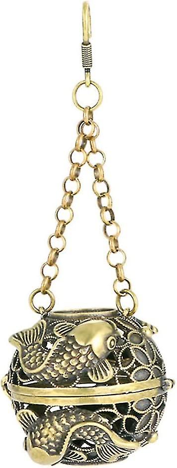 Incense Burner Hanging Censer Incense Burner with Chain Brass Incense ...