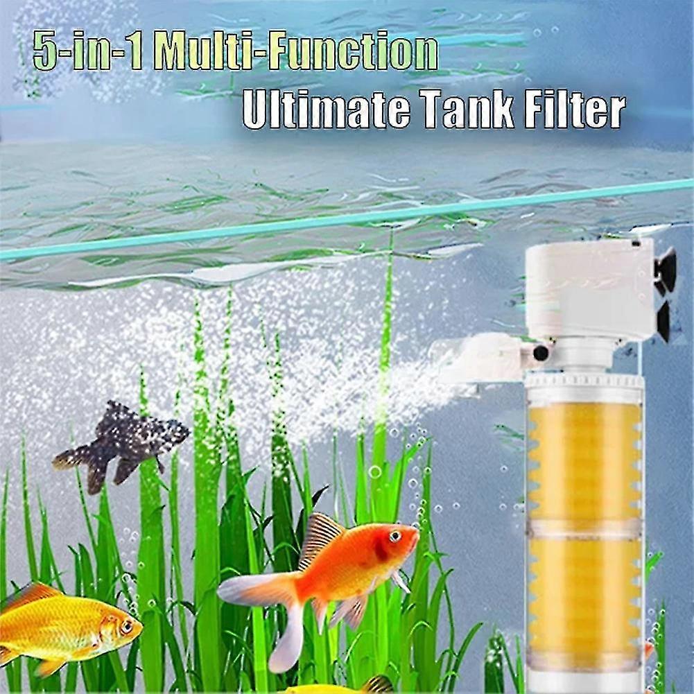3 In 1 Aquarium Internal Filter Pump Easy Installation Fish Tank ...