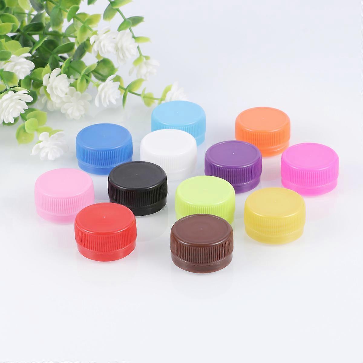 200pcs Plastic Drink Bottle Covers Colorful Spring Water Bottle DIY ...