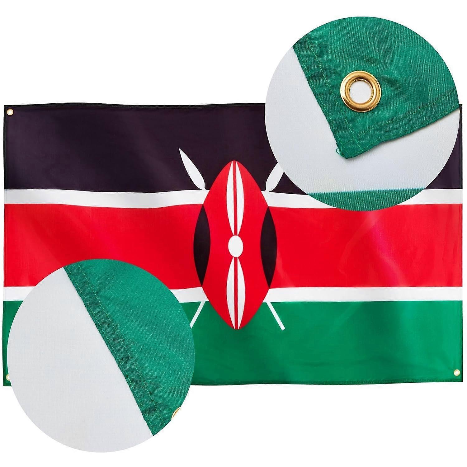 Kenya Flag,Eyelet In Every Corner, Kenyan Flag, Kirinyaga, East African ...