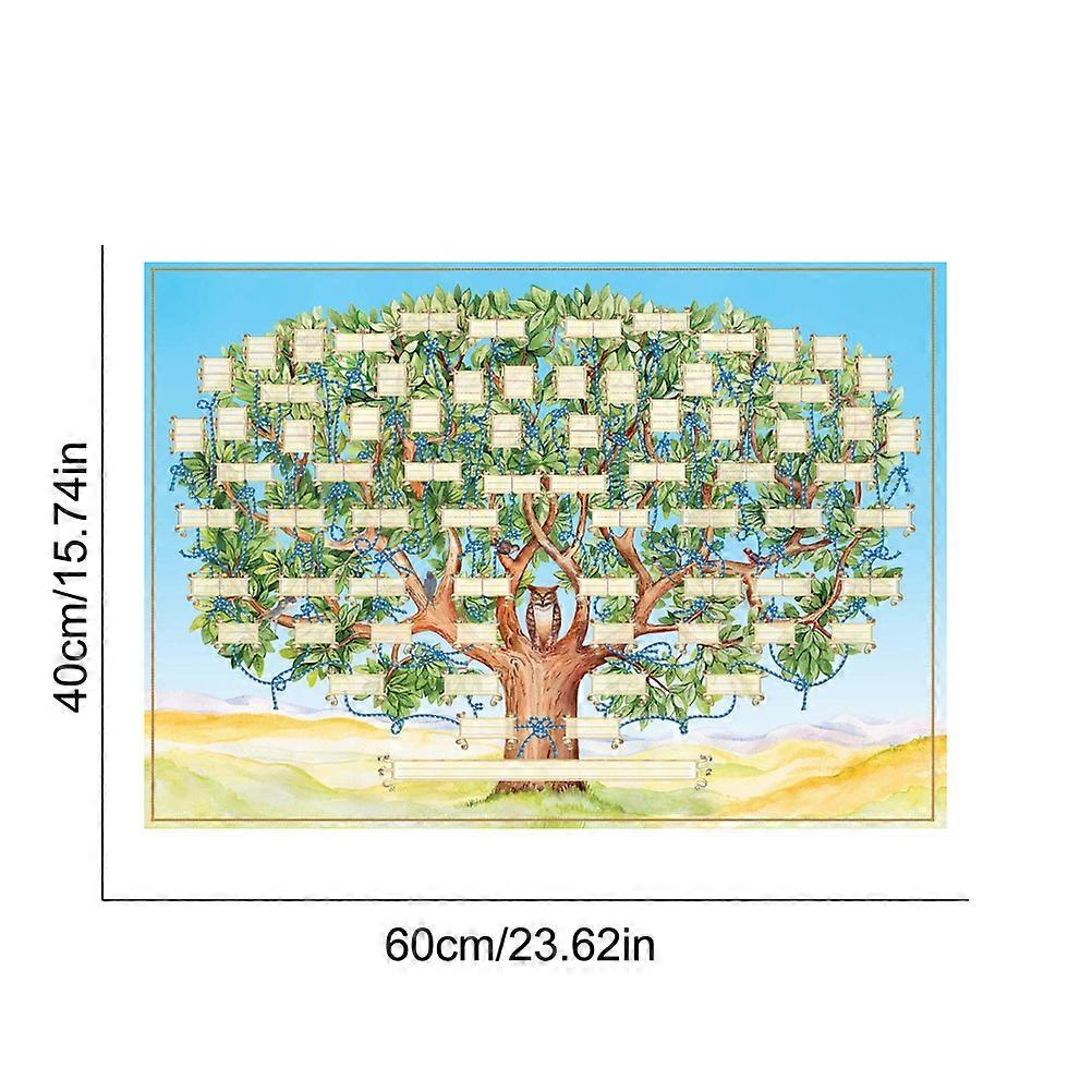 Family Tree Chart Family Tree Diagram 6 Generation Fillable Ancestry ...