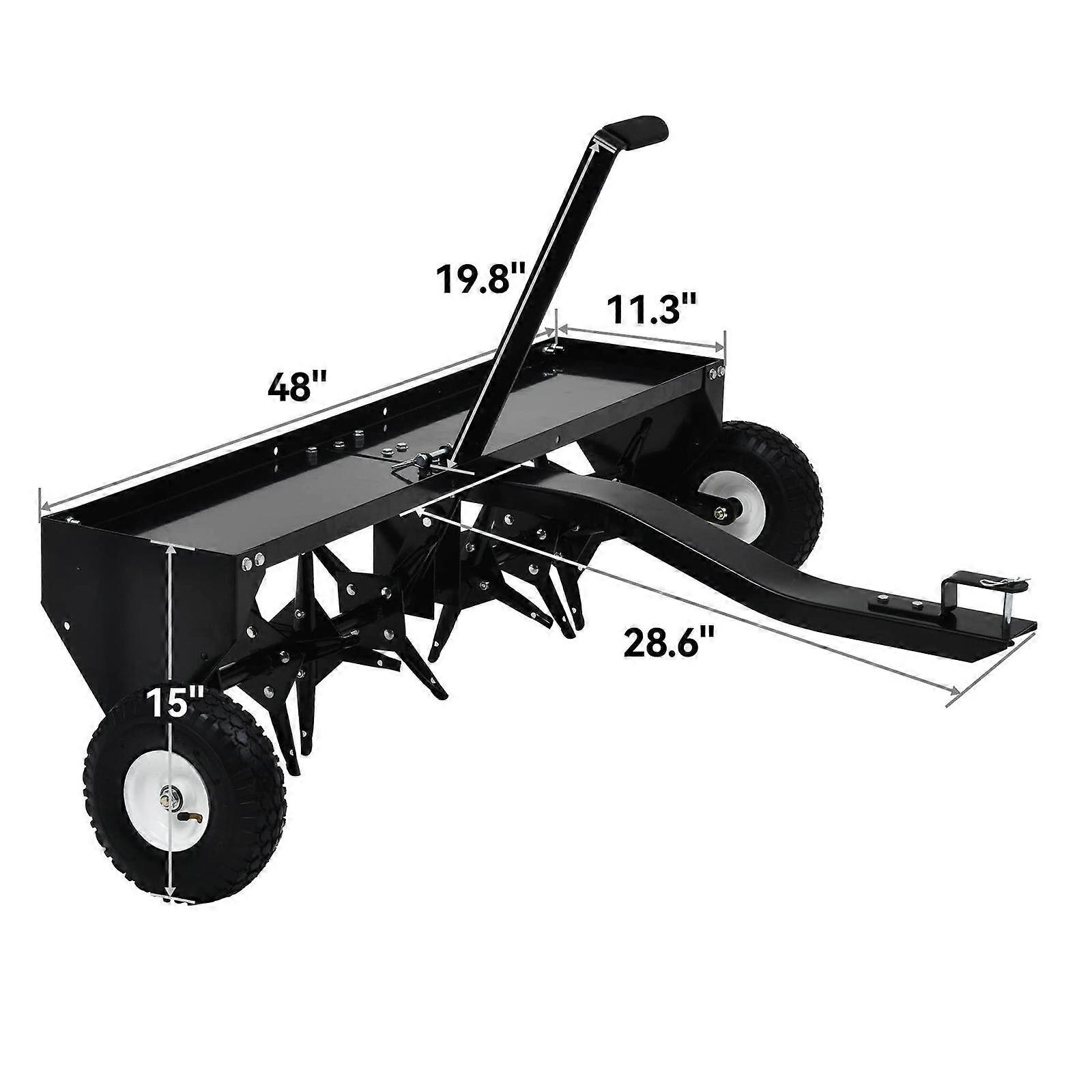 Tow behind Grass Dethatcher Lawn Sweeper Tow behind Lawn Rake for Lawn ...