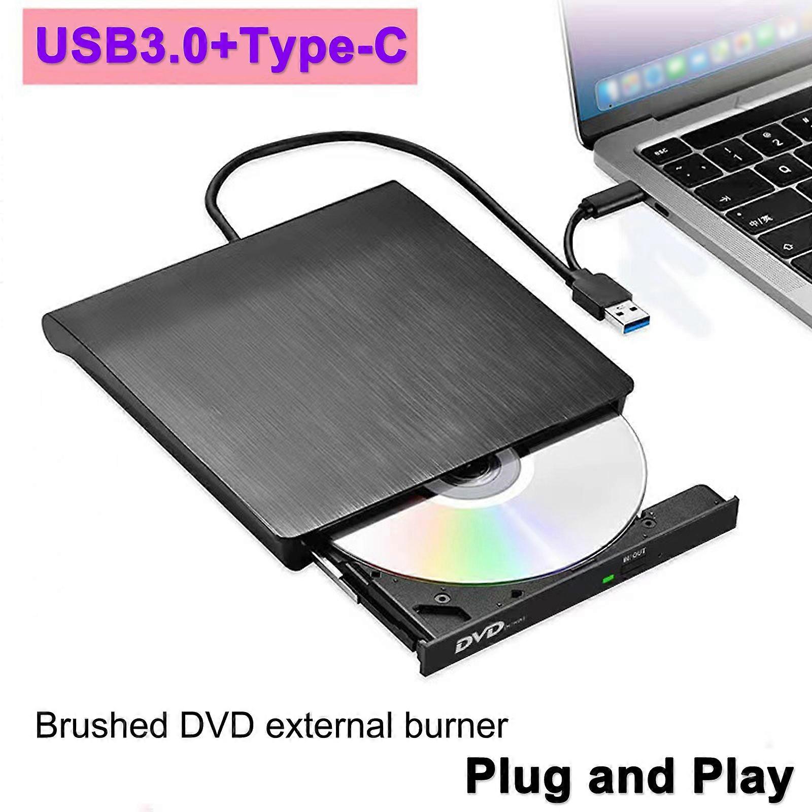 50% Off-External Optical Drive USB 3.0 Type-C Portable cd dvd RW Burner ...