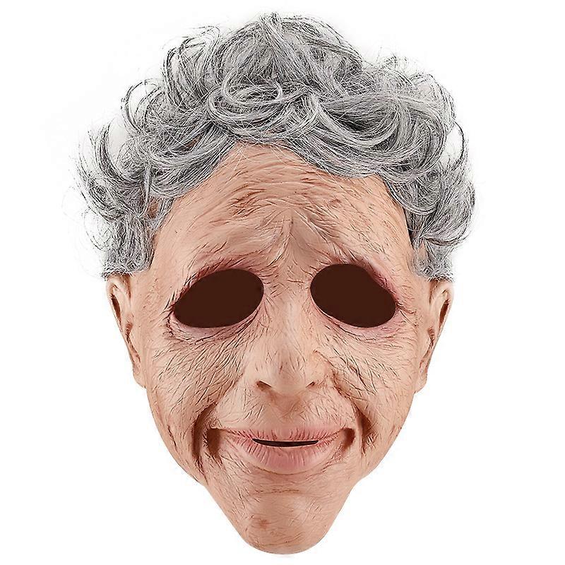 CGMGTSN Old Man Cosplay Costume Mask Realistic Grandpa Grandma Latex ...