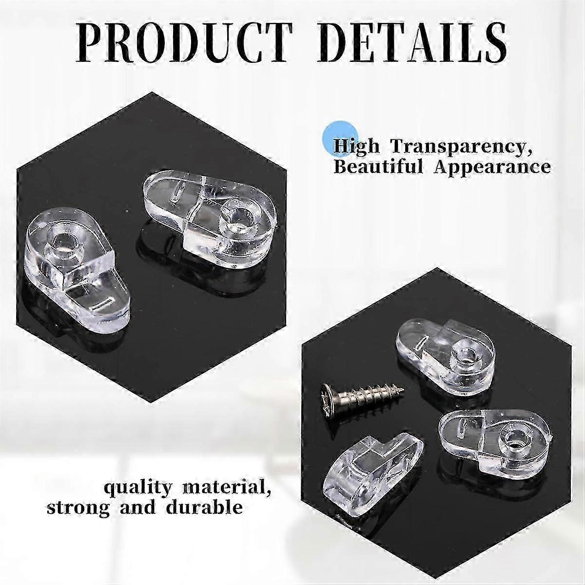 25 Pack Mirror Mounting Clips Kit, Round Mirror Hangers for Wall Glass ...