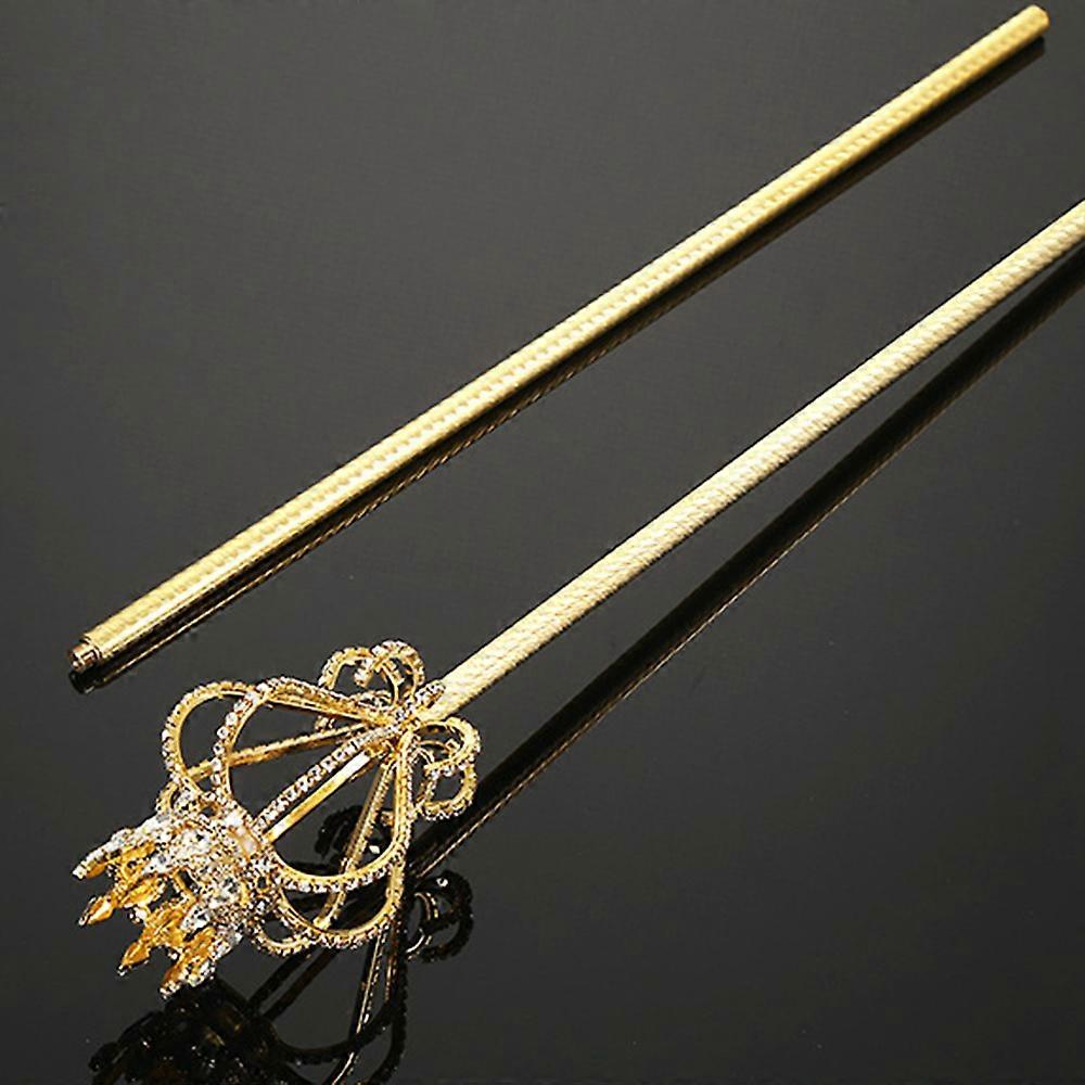 Scepter Hollow Crown Teardrop Shape Copper Wand Wedding Props Party ...