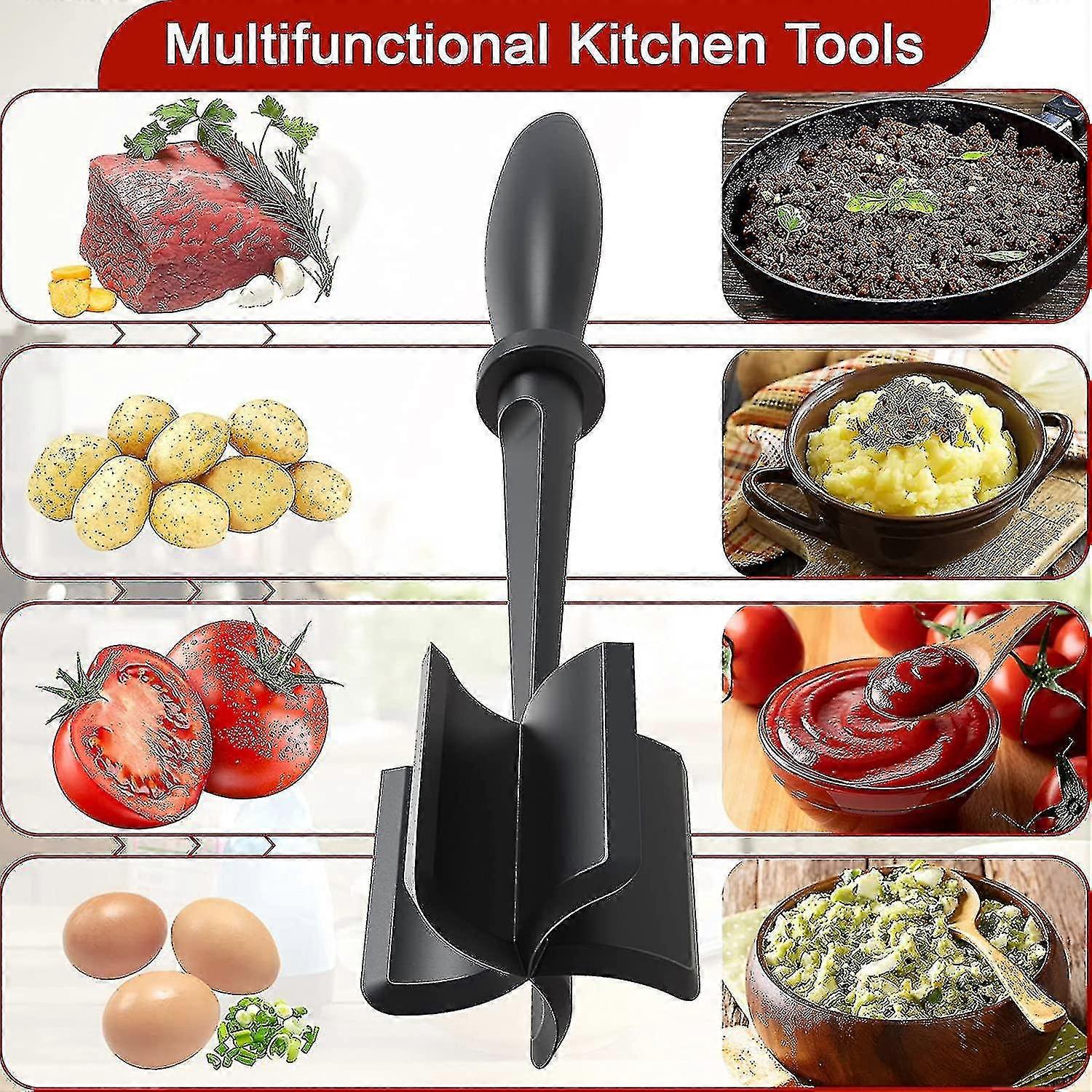 Meat Chopper, Hamburger Chopper, Premium Heat Resistant Masher And ...