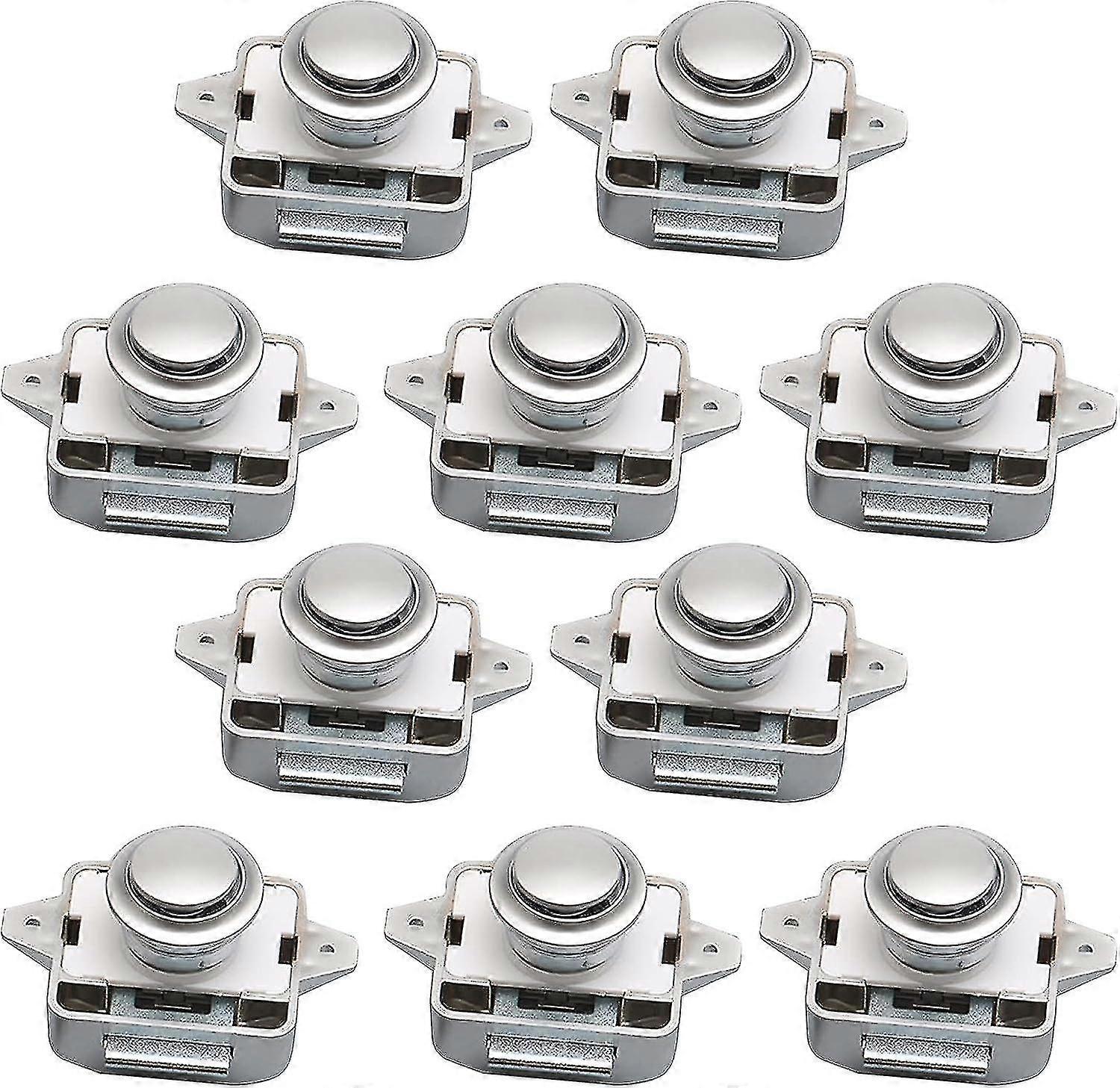 10pcs Metal Push Buttons For Motorhome,caravan,van,yacht Drawer Cabinet ...