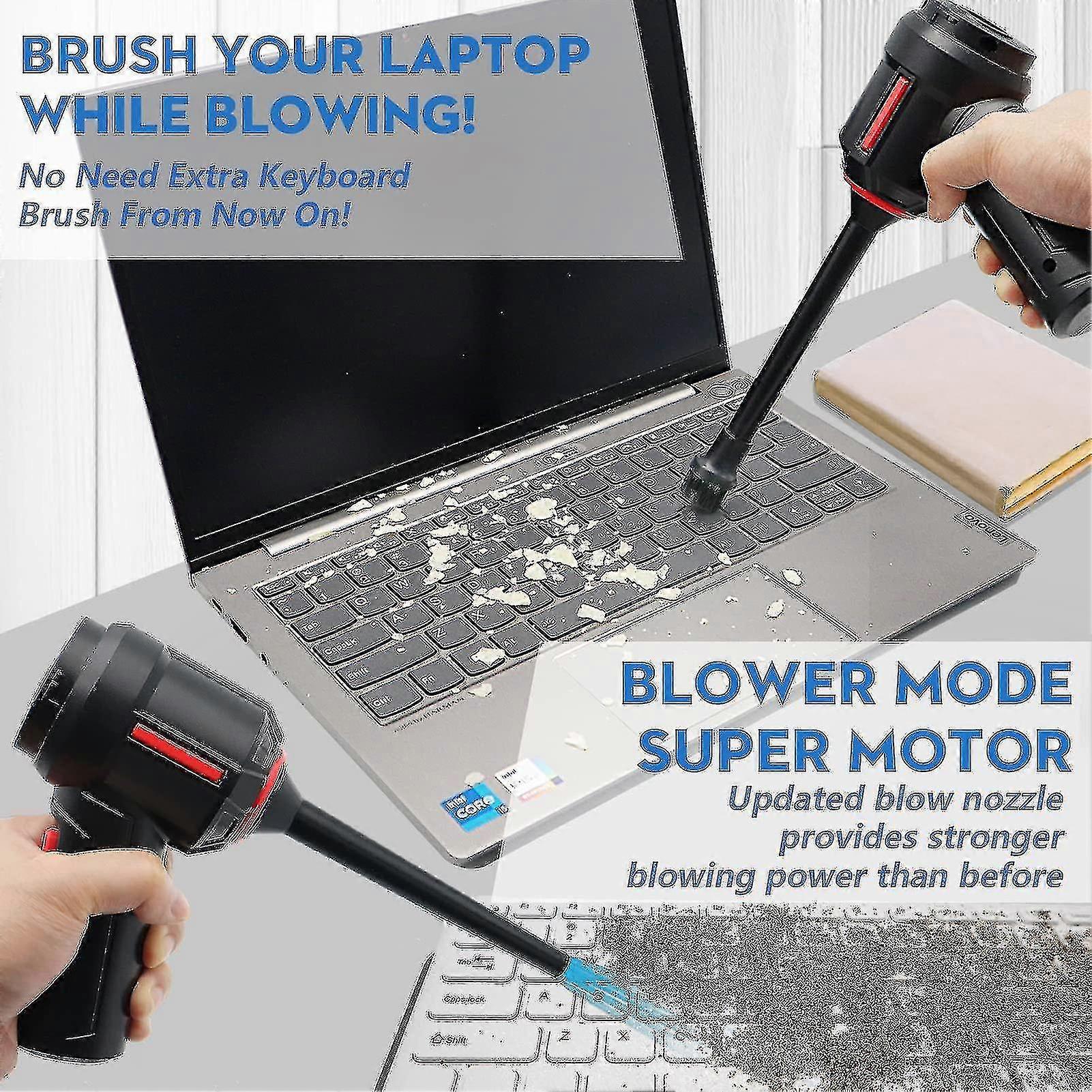 3-in-1 Computer Vacuum, Compressed Air Duster Blower, Portable Handheld ...