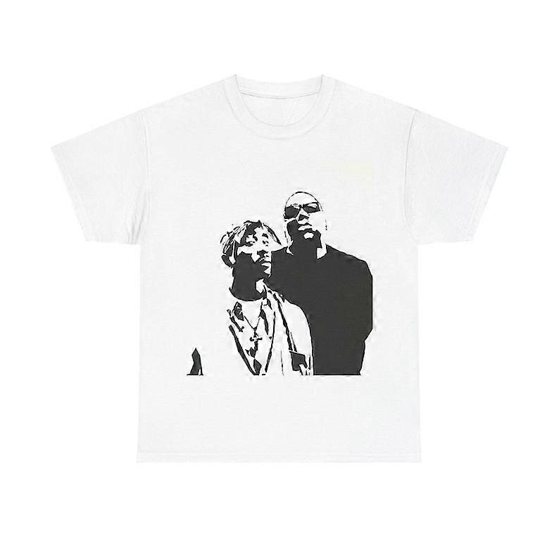 Tupac en Biggie Shirt, Hip Hop 90s, Old School Gangster, Tupac T-shirt ...