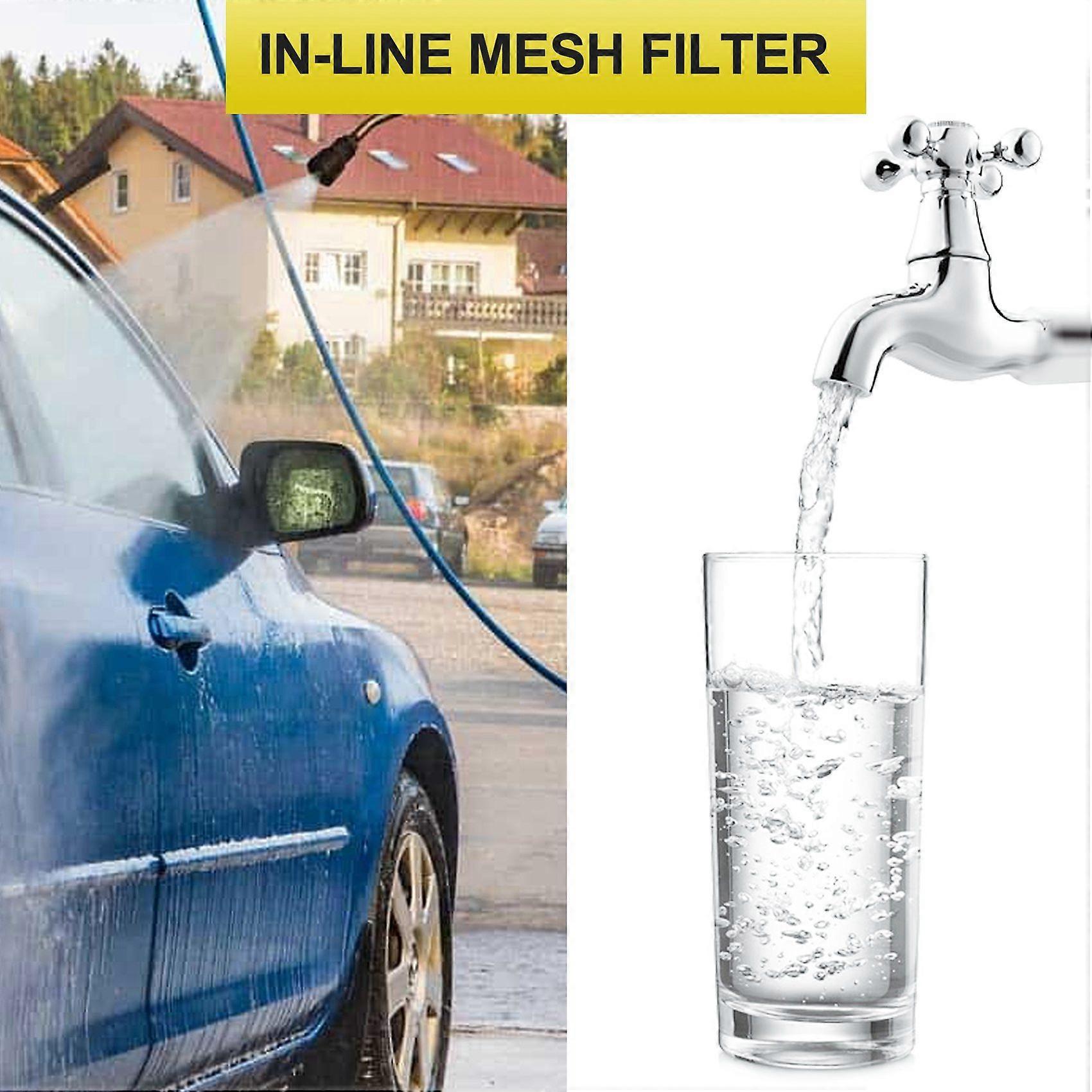 Car Washing Filter 1/2 Inch Inline Mesh Strainer Water Pump Irrigation ...