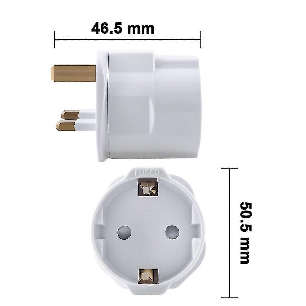 European To British Standard Plug Adapter - Set Of 2 Converters For G ...