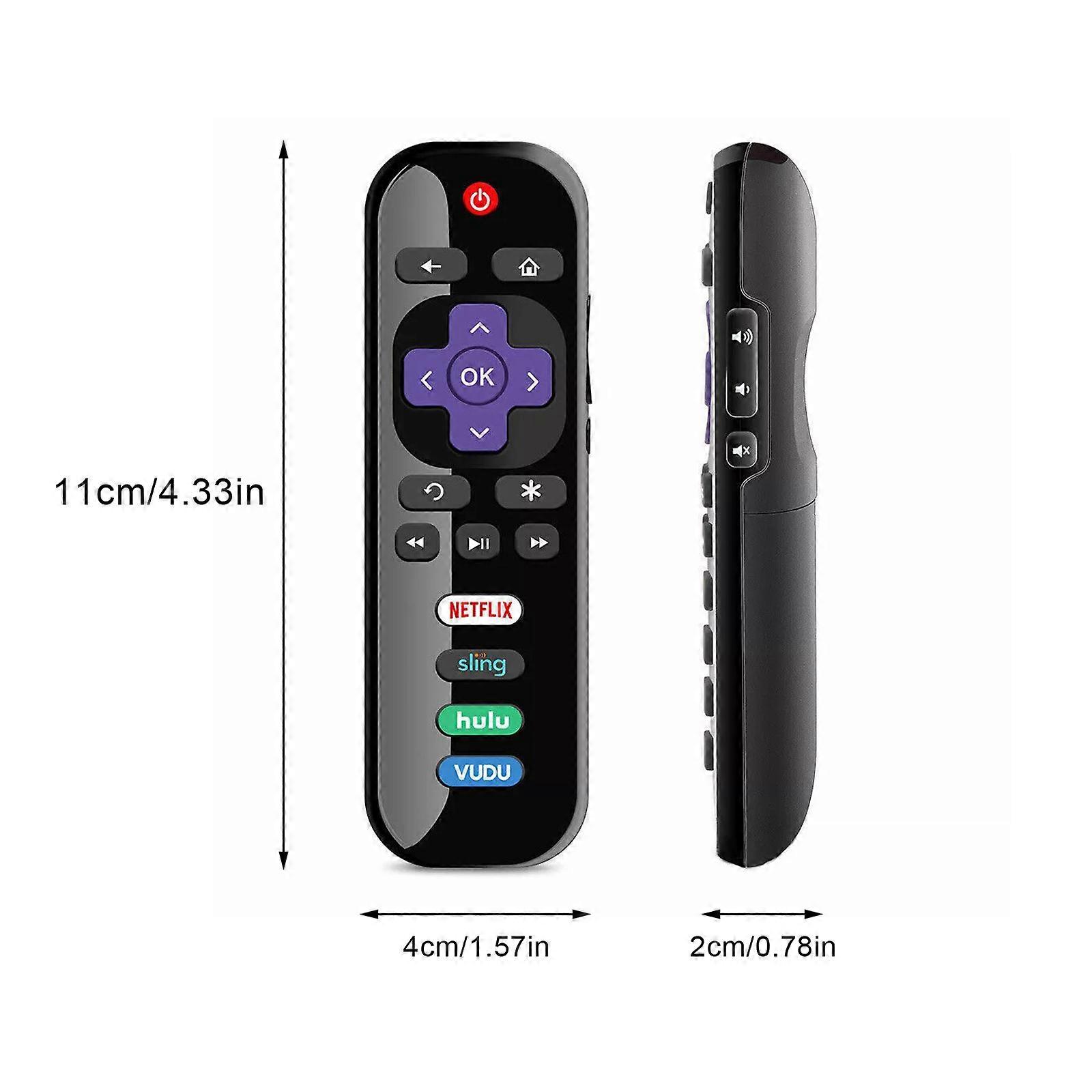2Pack Remote RC280 Replacement for TCL TV with Netflix Sling Hulu Vudu ...