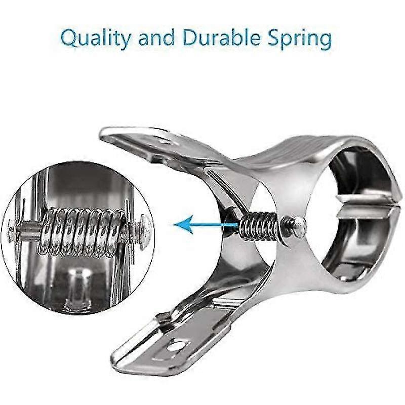 6 Pcs Large Beach Towel Clips Stainless Clothespins Beach Towel Clips ...