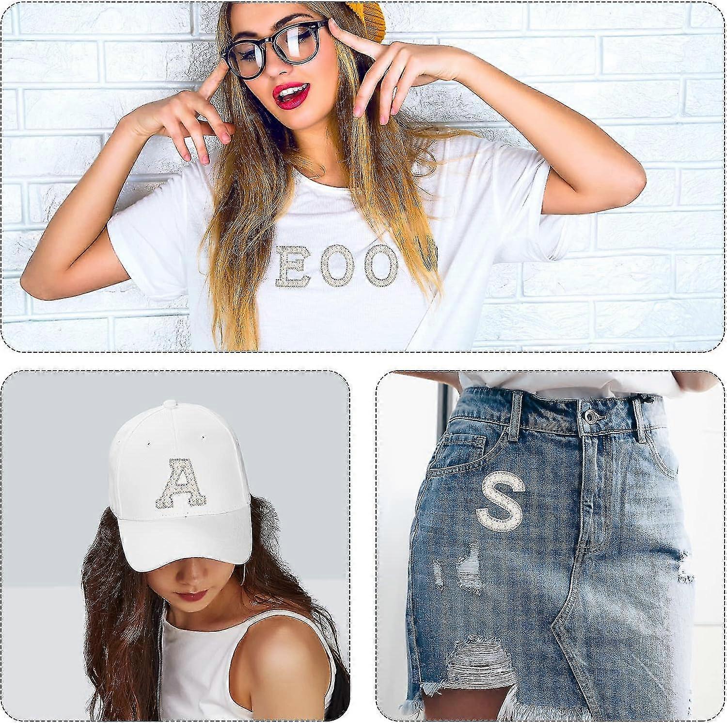 Iron On Letter R Patch Colored Rhinestone Shiny Pearl English Alphabet ...