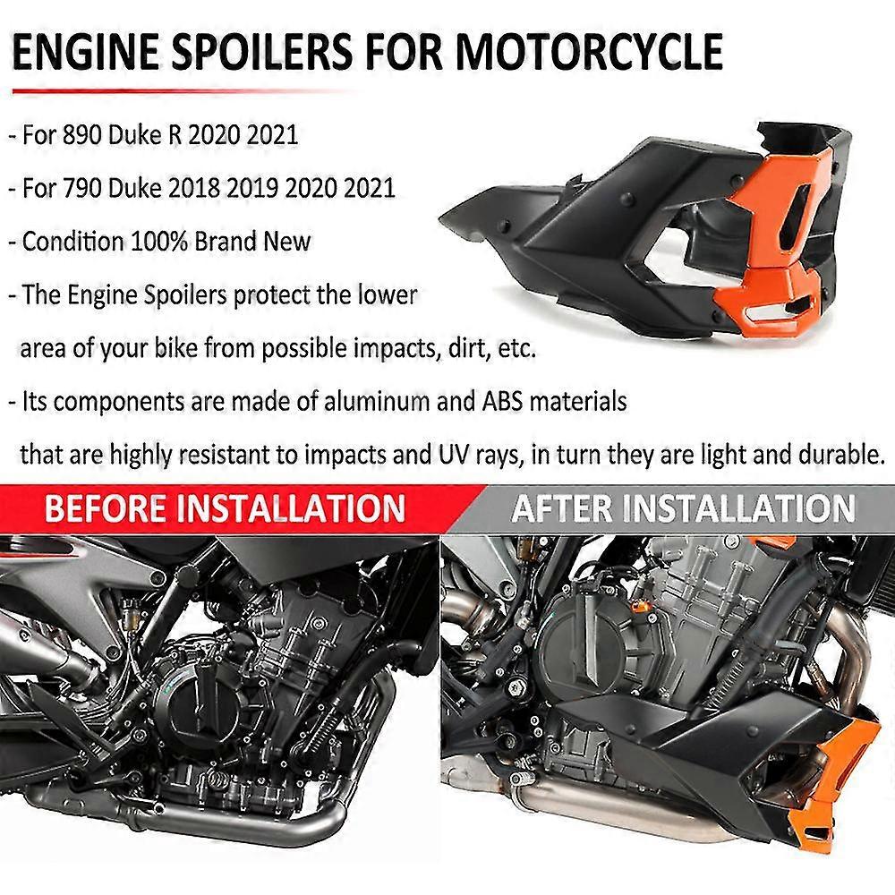 Motorcycle Front Engine Spoiler Protective Guards Cover For 790 Duke ...