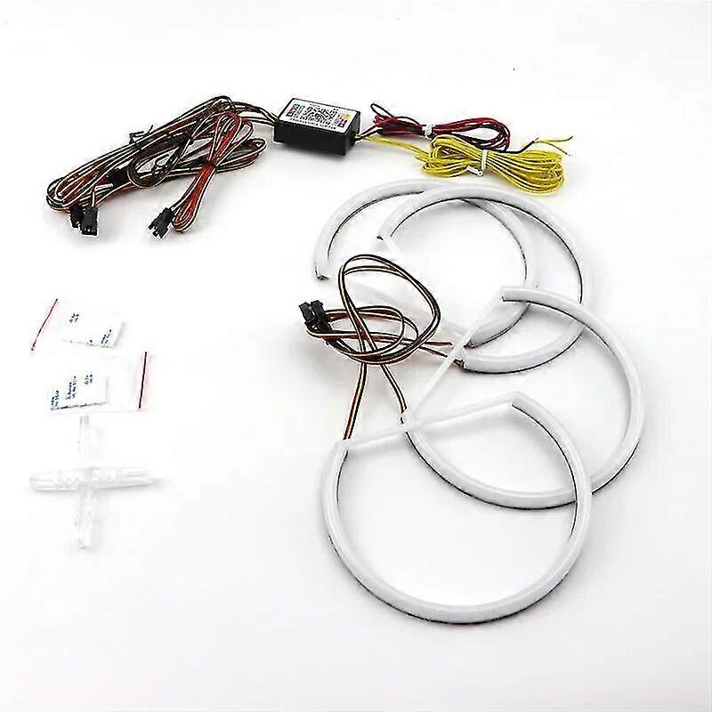 Rgbw Multi-color Sequential Remote App Control Halo Rings Led Angel Eyes Kit For Bmw E46 1998 ...