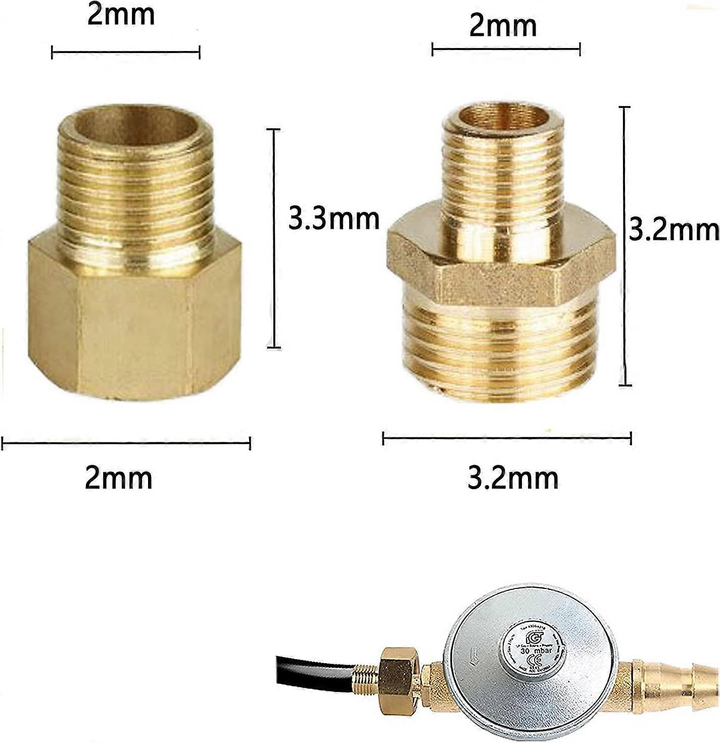 Gas Adapter Copper Gas Hose Adapter Gas Cylinder Connection Adapter Gas ...