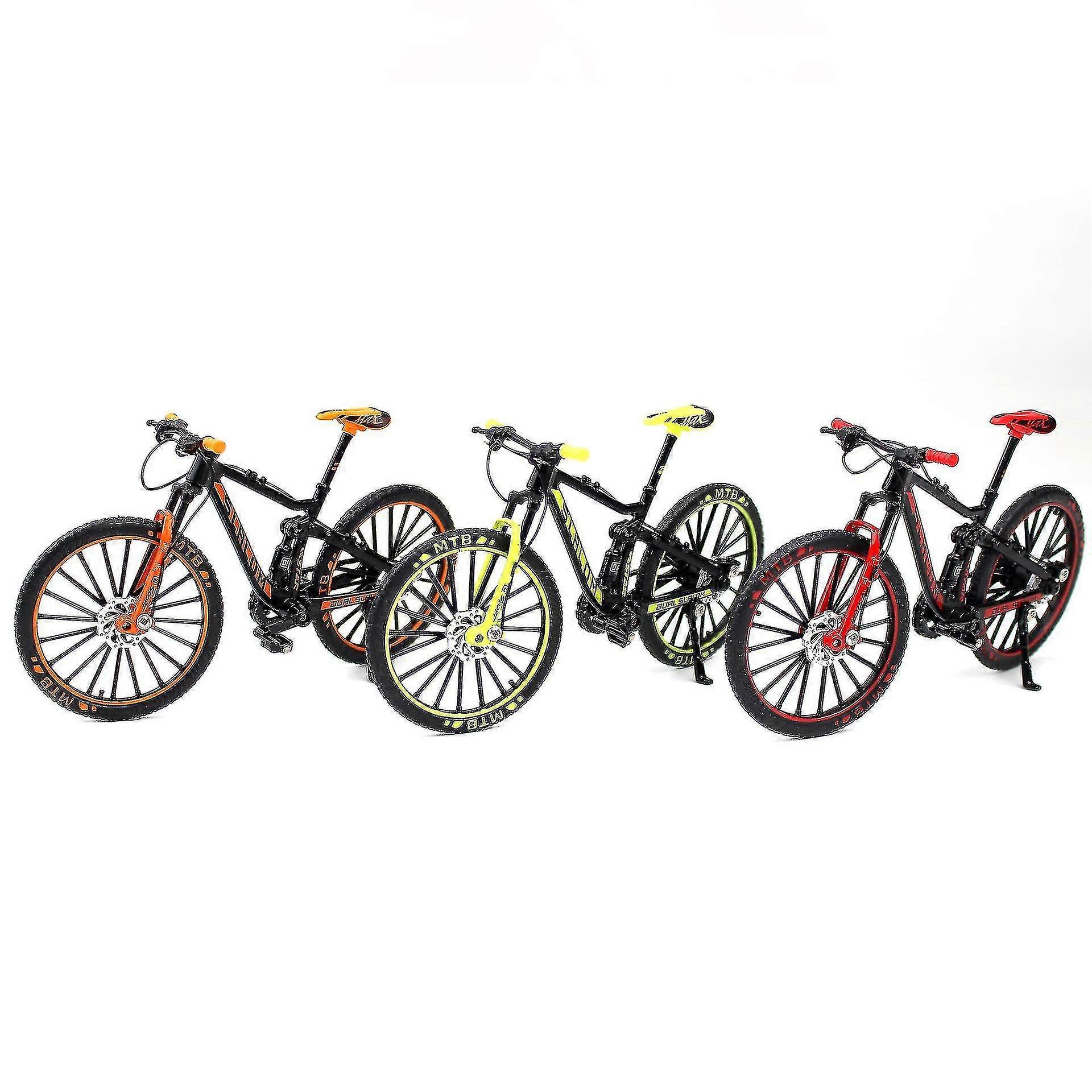 Mini 1:10 Alloy Bicycle Scale Model Dasktop Simulation Ornament Finger ...