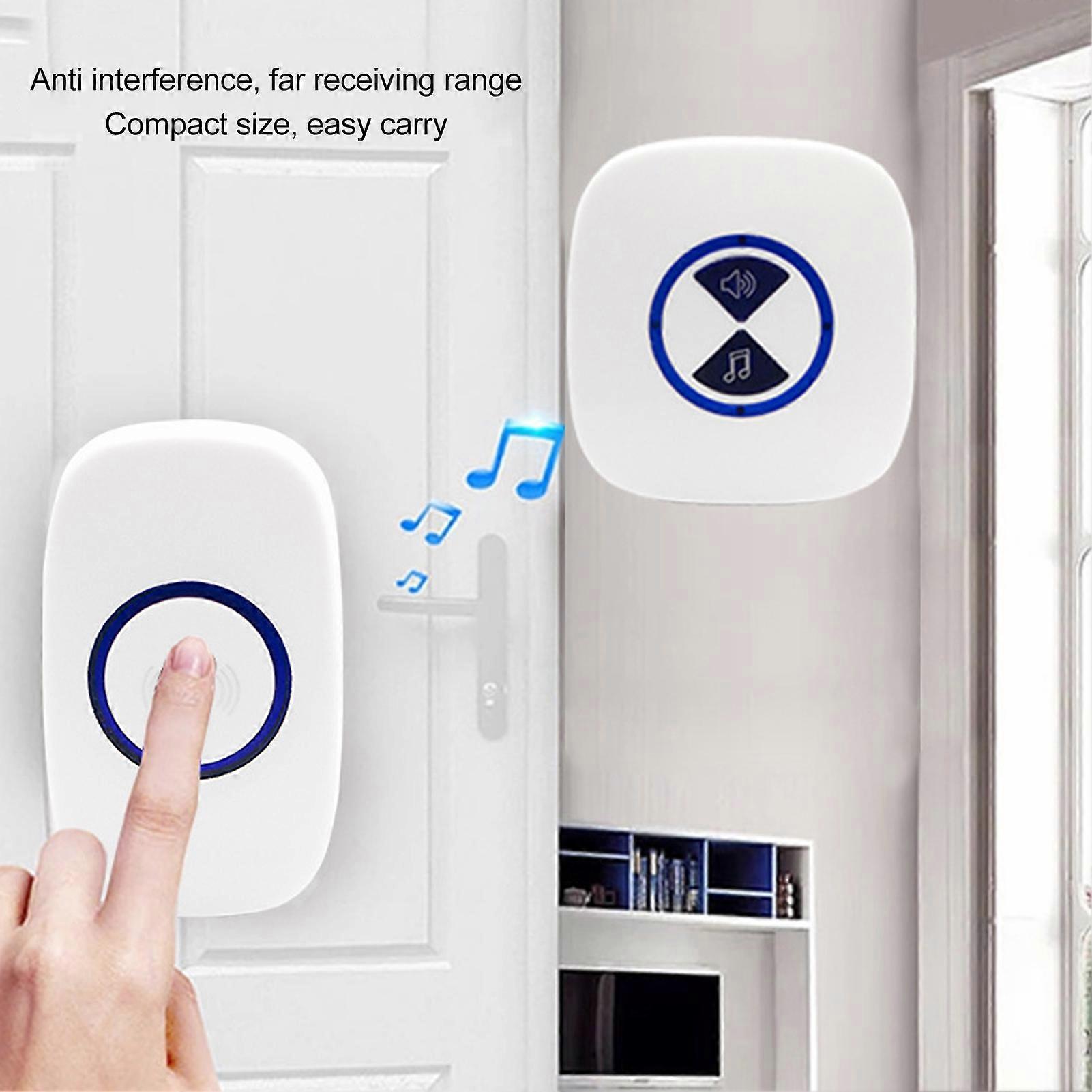 SSRGV Remote Control Doorbell Long Range 100V to 250V 433MHZ Stable ...