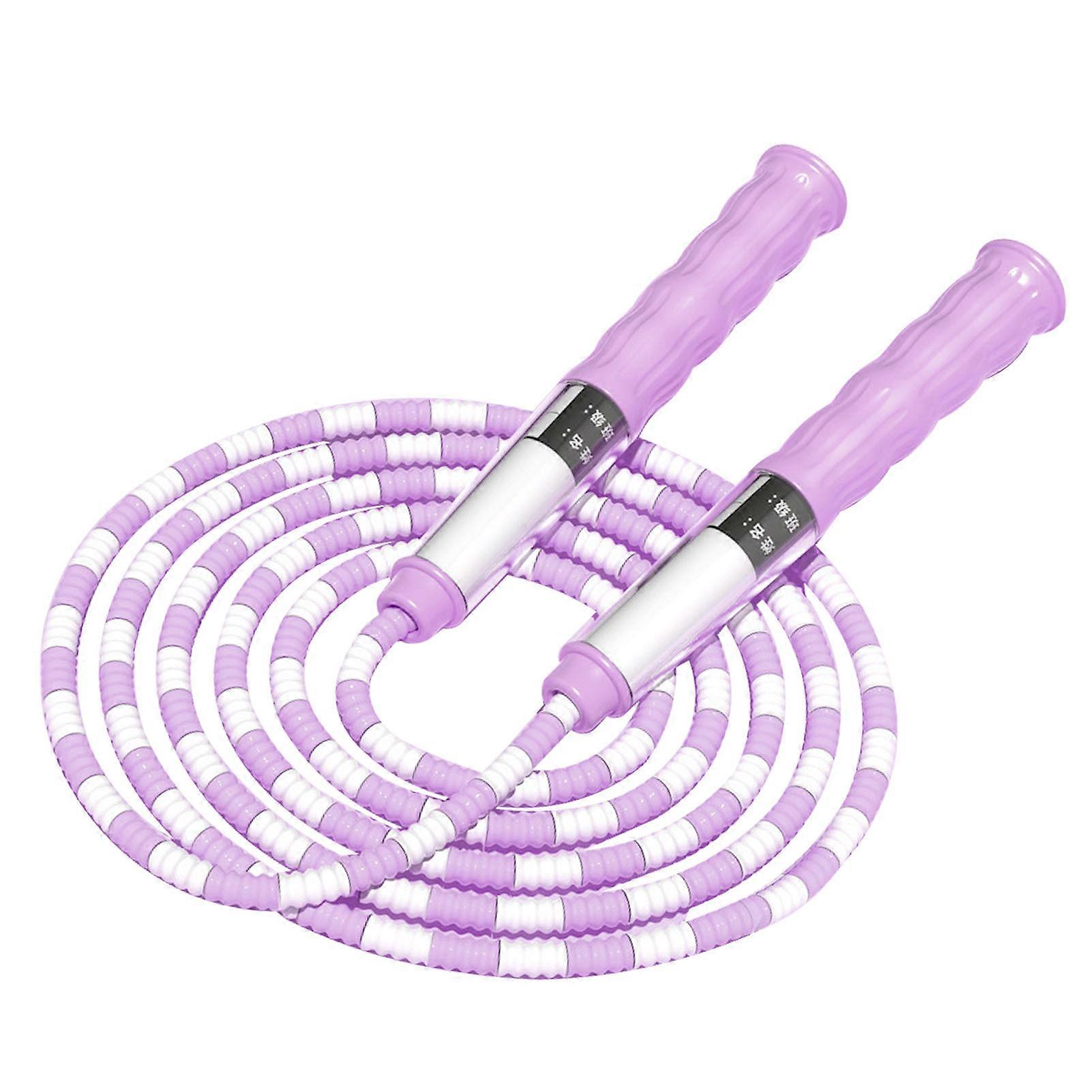 Jump Rope Adjustable with Name Tag Anti Slip Handle Grip Soft Pattern ...