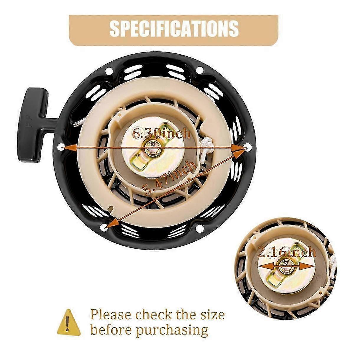 Pull-Start Assembly Generator Parts for 212cc 196cc and 224cc Models ...