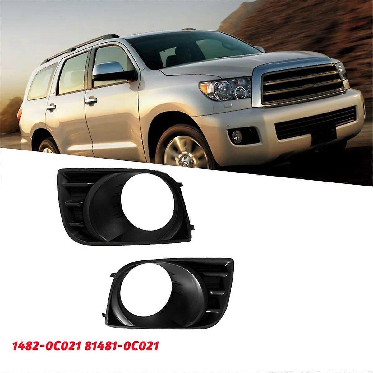 1Pair Car Front Bumper Fog Lamp Bezel Trim Cover 81482-0C021 81481 ...