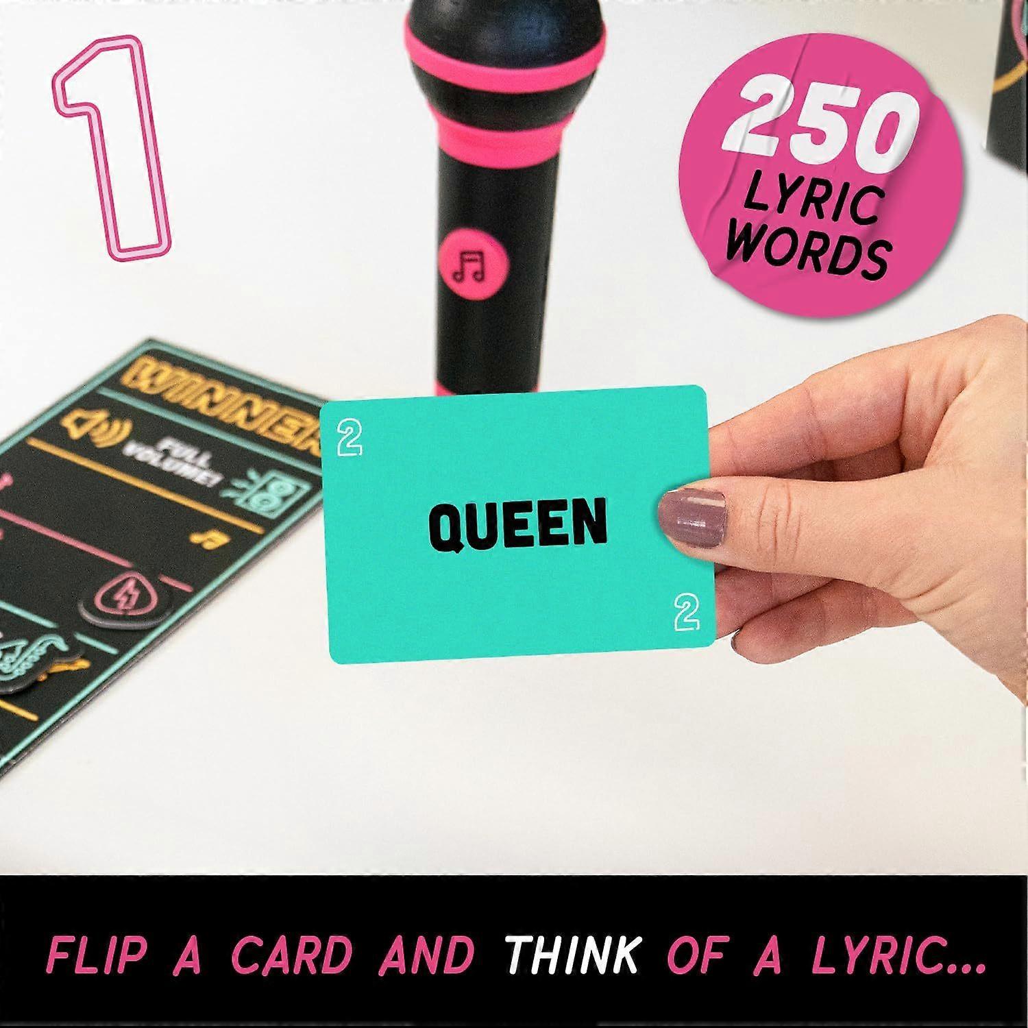 Grab the Microphone Challenges Game Cards Funny Family Icebreakers Game ...