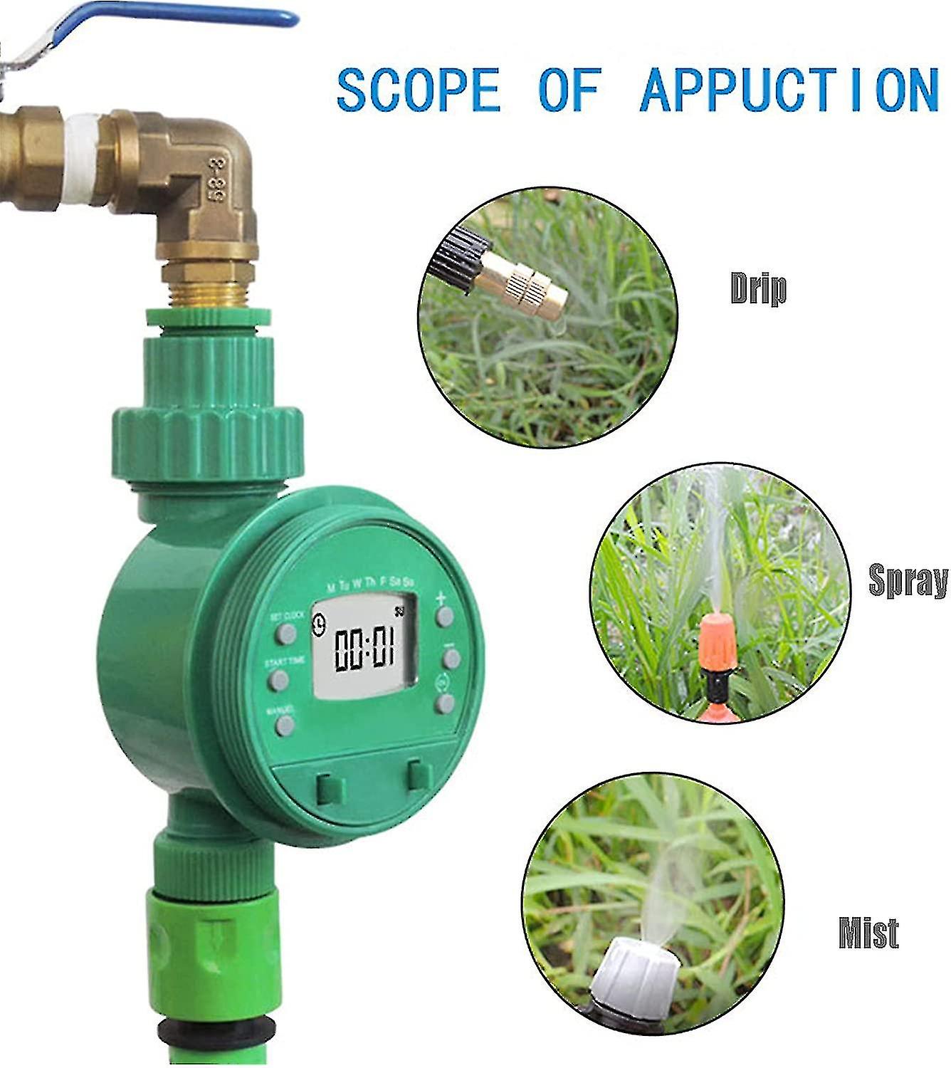 Digital Programmable Automatic Watering Timer Hose Faucet Smart Timer Sprinkler Sprinkler System ...